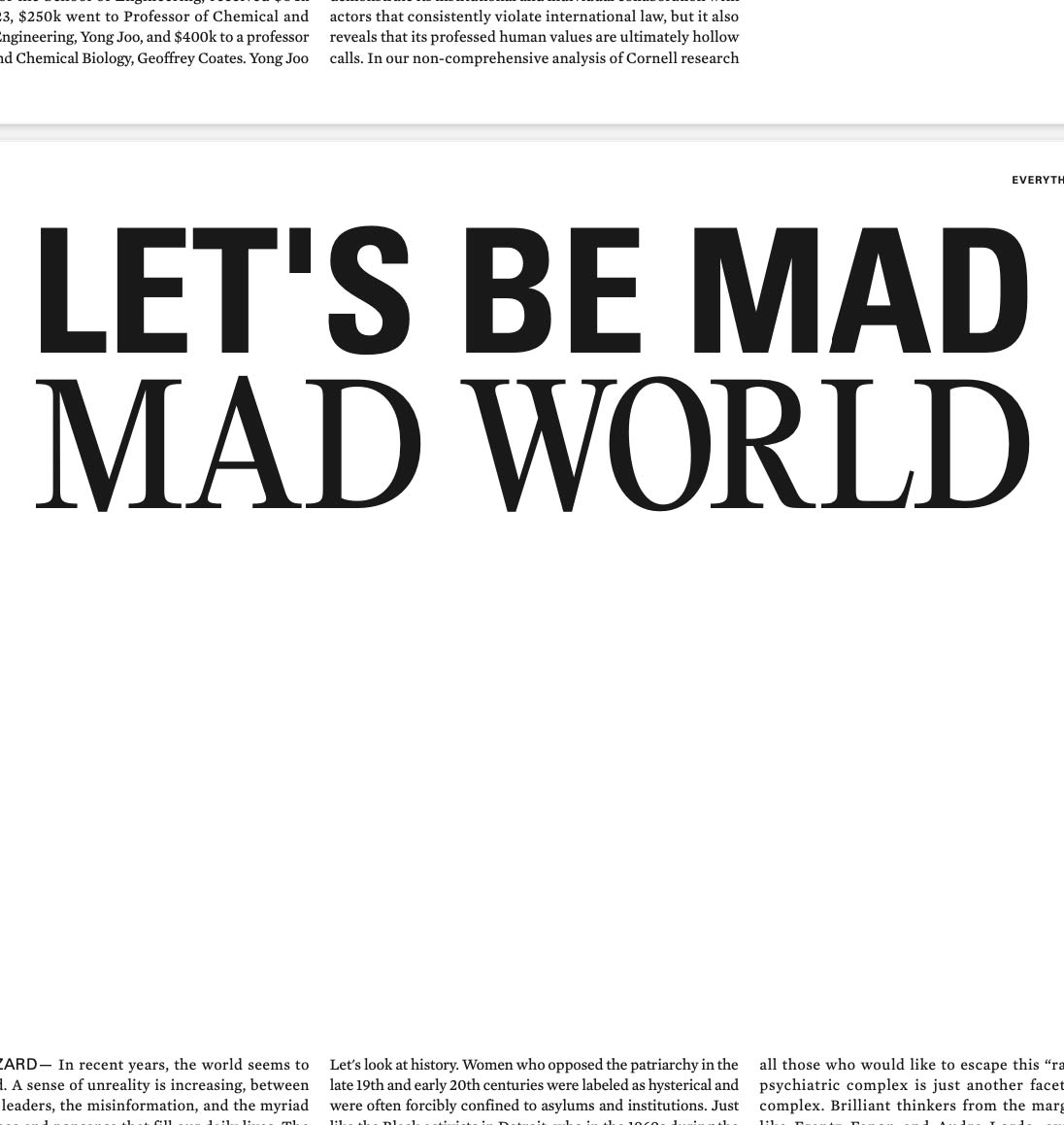 Let’s Be Mad
